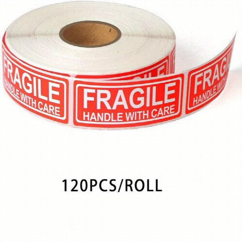 120 500pcs 2 54 X 7 62 Cm Handle With Care Fragile Stickers For Moving ...