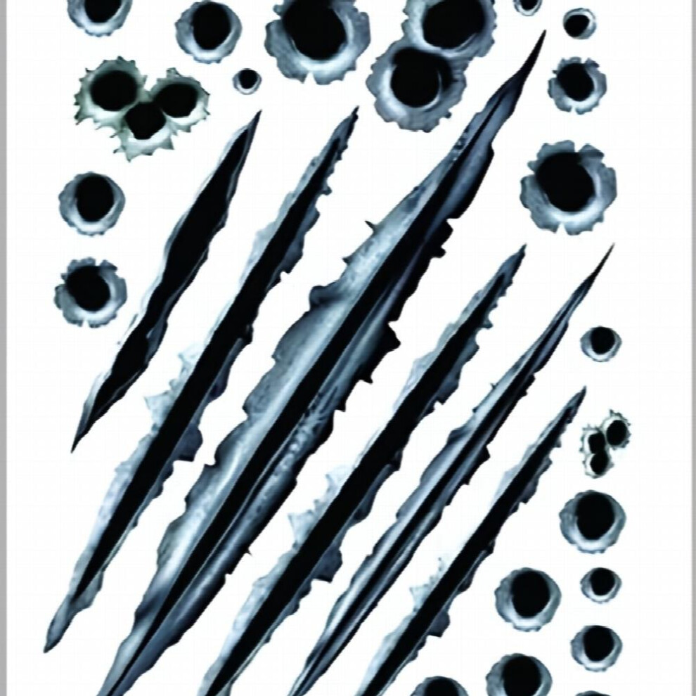 3D Simulation Bullet Hole Car Sticker Car Bullet Hole Crack Car Sticker ...