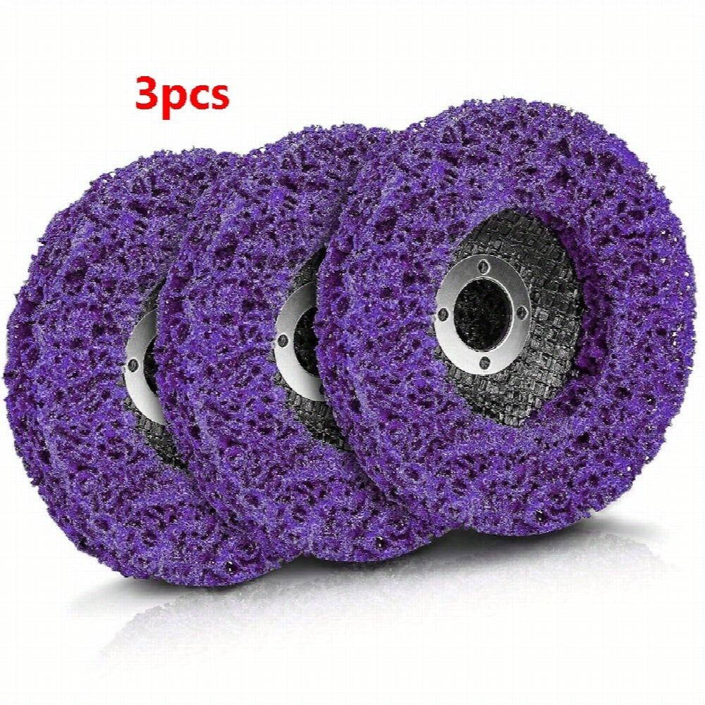 10 Purple Strip Discs Rust Remover Wheel For Angle Grinders Clean And ...