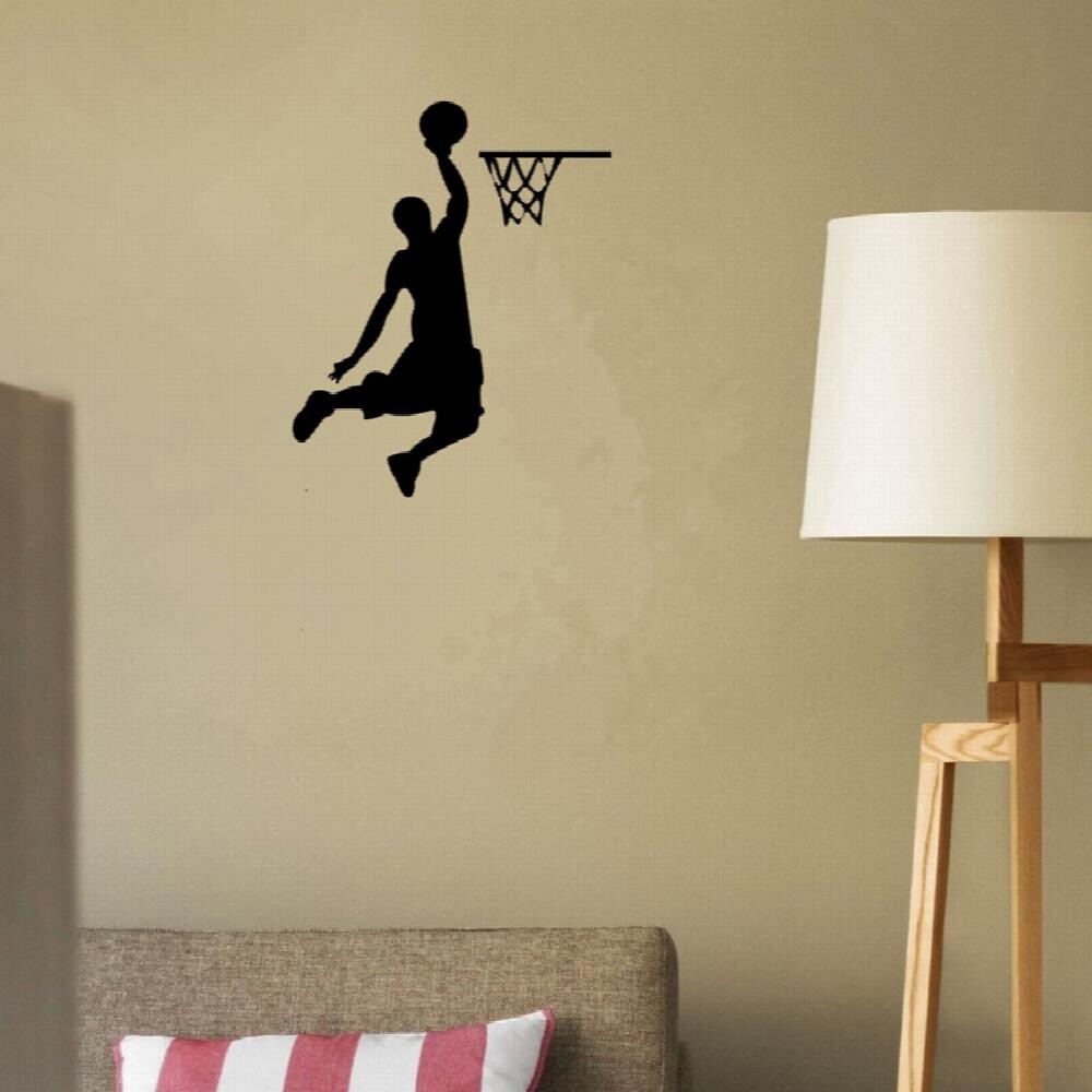 Cartoon Basketball Player Wall Sticker For Car Home RV Decorative Vinyl ...