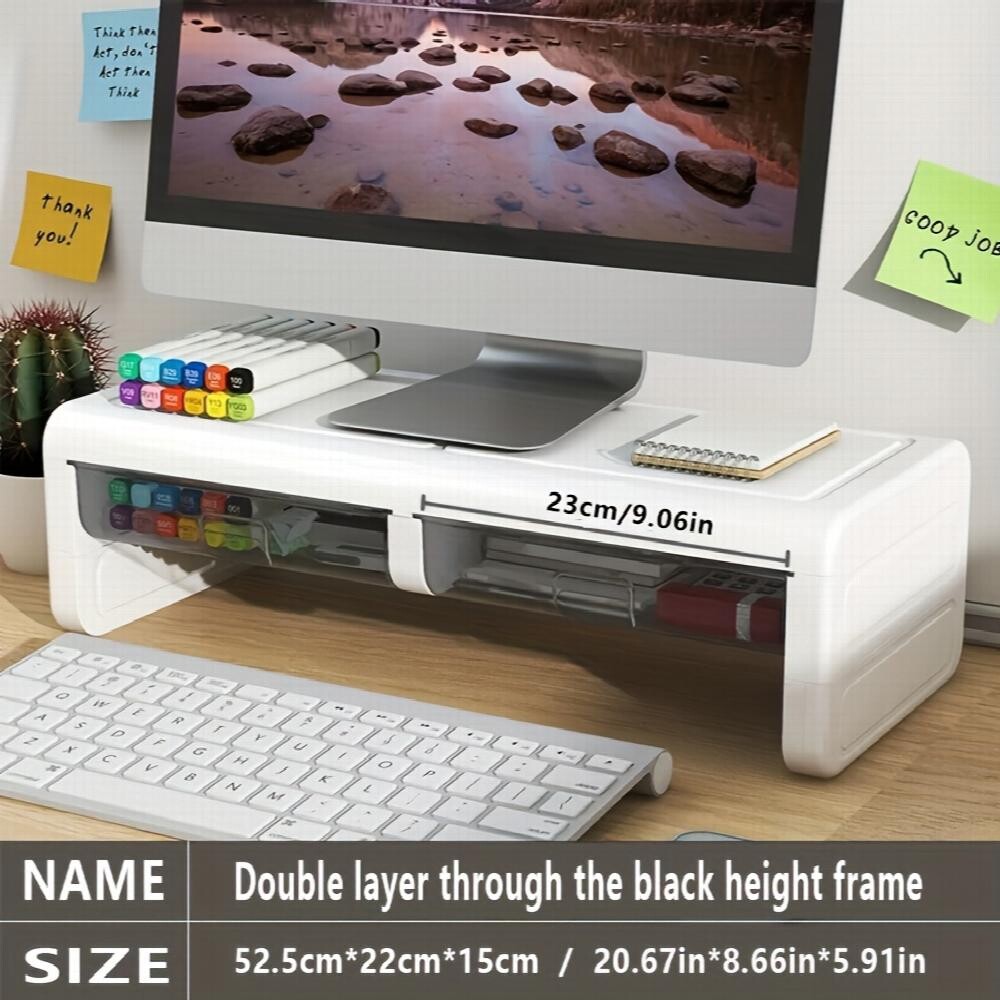 Desktop Computer Heightening Frame Monitor Stand Riser Office Desktop ...