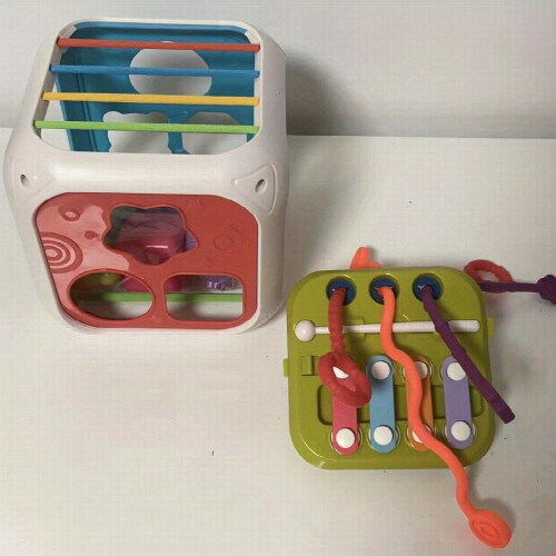 7 In 1 Activity Cube Baby Toys 6 12 18 Months With Pull String Shape ...