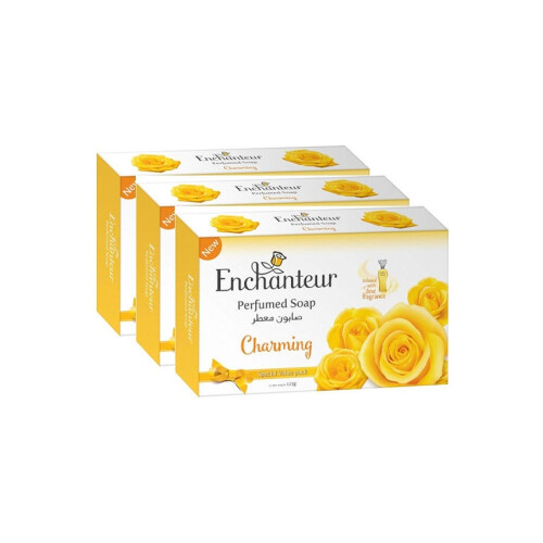 Enchanteur Charming Perfumed Soap 125g Pack of 3 |Nourishing ...