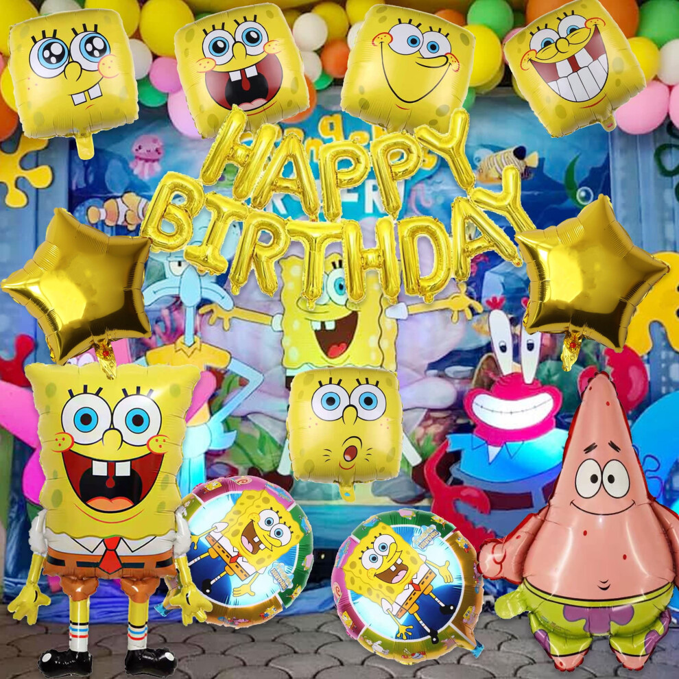 SpongeBob SquarePants Birthday Party Decorations, Cartoon SpongeBob ...