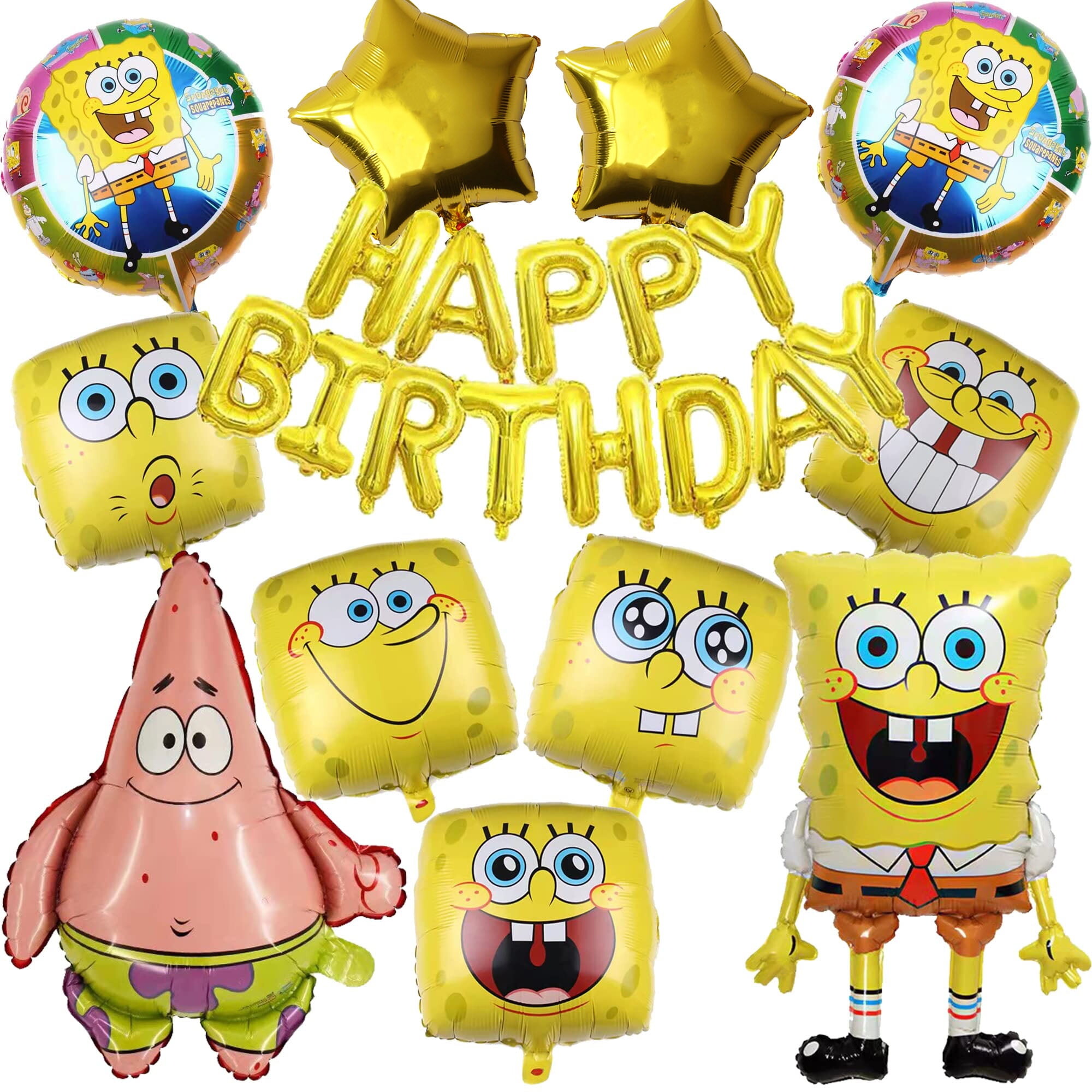 SpongeBob SquarePants Birthday Party Decorations, Cartoon SpongeBob ...