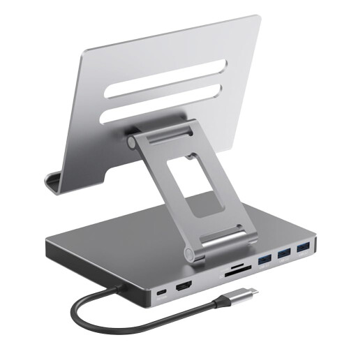 Chronus USB C Laptop Docking Station Stand HUB Aluminum Alloy Docking ...