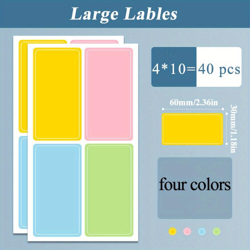 160pcs 60pcs 40pcs Colorful Label Stickers Waterproof Handwritten Self ...