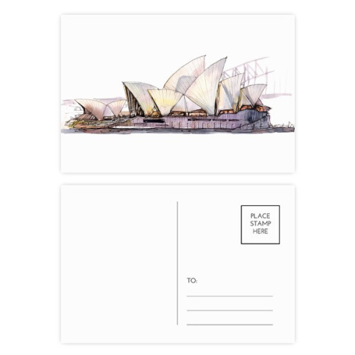 Sydney Opera House in Sydney Postcard Set Birthday Mailing Thanks ...