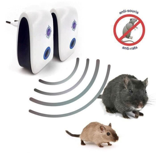 Set of 2 Ultrasonic Mouse Rat Repellents I Anti Rodent I Ultrasonic ...