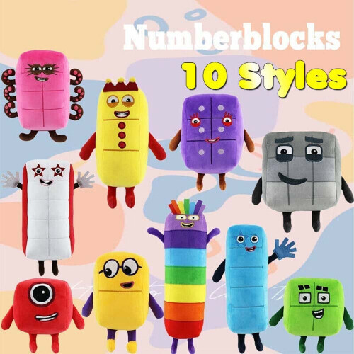 Numberblocks Plush Toys 10 Colourful Enlightenment Stuffed Plush Toys ...