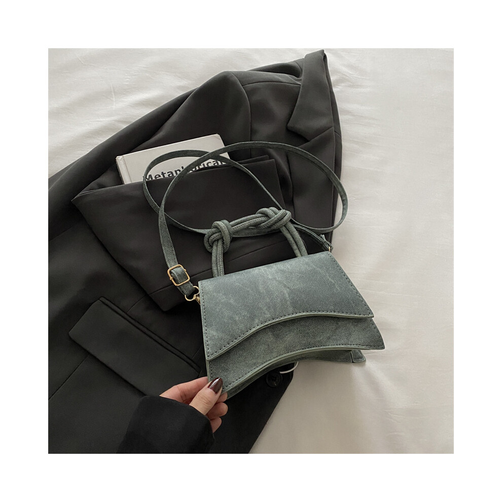 (Vintage Blue) Contemporary Crossbody Purse For Women With Soft Texture ...