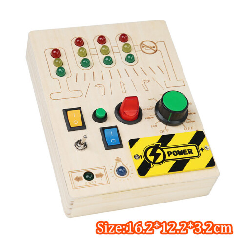 2 in 1 Montessori Busy Board Light Switch Games Toddlers Sensory ...