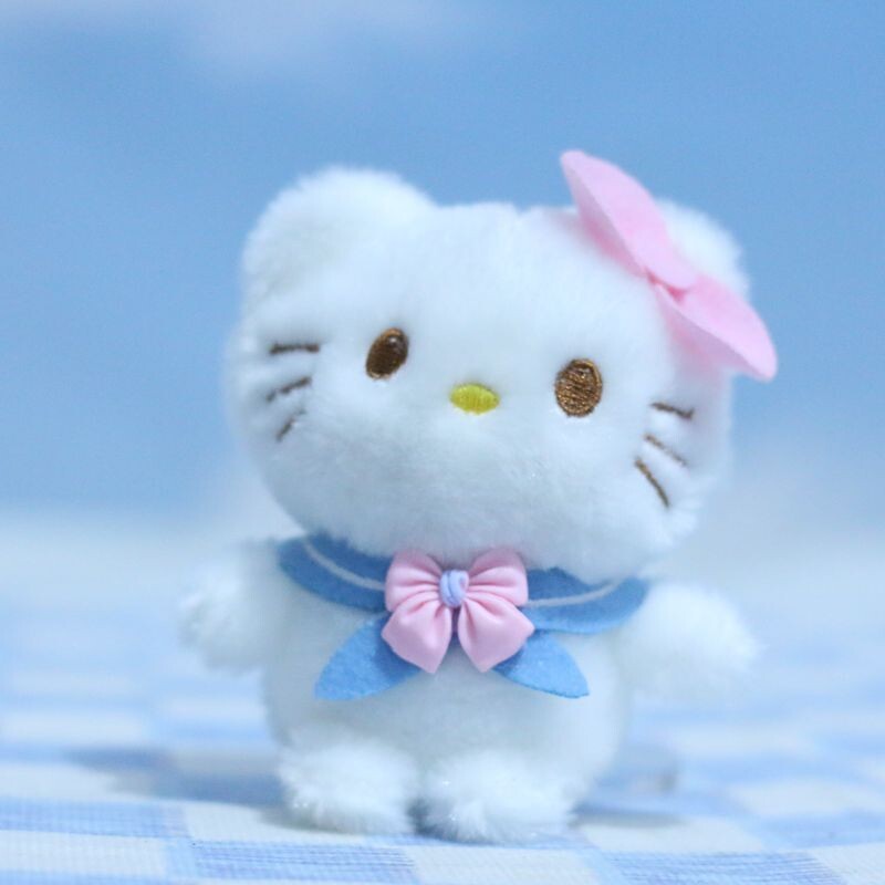 (Cat) Sanrio Lovable Cinnamoroll Plush Toy Keychain With Adorable Dog ...