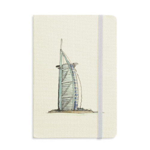 Burj al-Arab luxury hotel Dubai Notebook Official Fabric Hard Cover ...