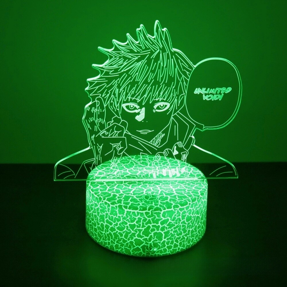 (Style 1) Jujutsu Satoru Kaisen Gojo Led Anime 3d Table Desk Lamp ...