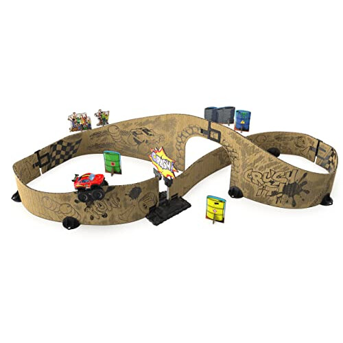 VTech Car-Board Racers Monster Truck & Track, Cardboard Race PlaySet ...