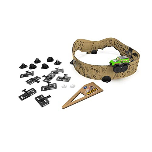 VTech Car-Board Racers Starter Set, Cardboard Race Track for Kids, Car ...