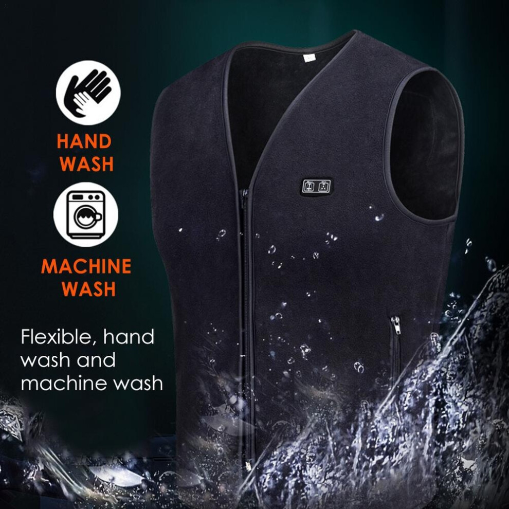 (M) Winter USB Heated Vest 3-speed Temperature Self-heating Vest ...