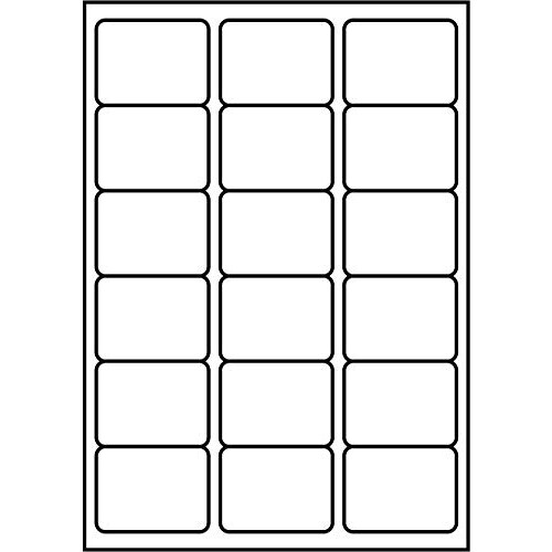 SmithPackaging A4 Self Adhesive Address Labels, 18 Labels Per Sheet ...