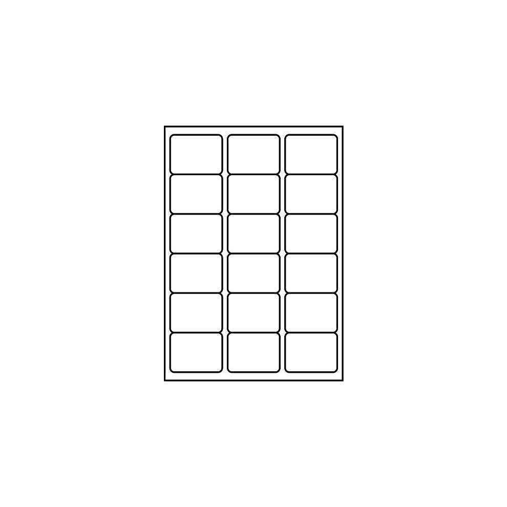 SmithPackaging A4 Self Adhesive Address Labels, 18 Labels Per Sheet ...