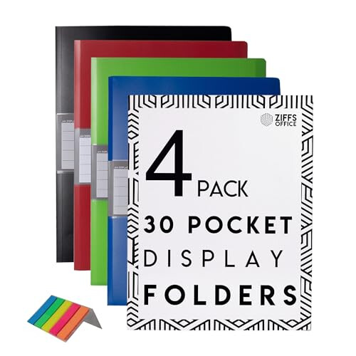 Ziffs Office? 4 x 30 Pocket A4 Display Folders - A4 Display Folders ...