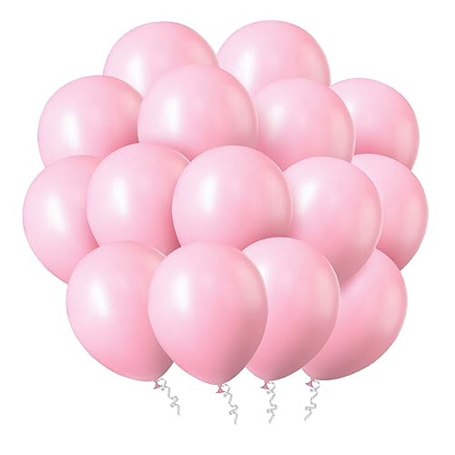 Ainiv 60 PCS Pastel Pink Balloons, 12inch Pink Latex Party Balloons ...