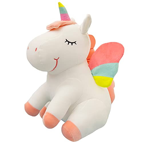 SNOWOLF Unicorn Stuffed Animal Toys Cute Soft Unicorn Plush Hugging ...