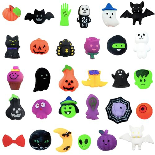 Halloween Squishy,30 Pack Squishy Fidget Toys Mini Kawaii Stress ...