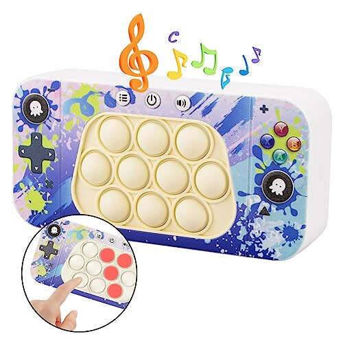 Quick Push Bubbles Pop Fidget Toy It Game, Fast Push Light Up Pop ...