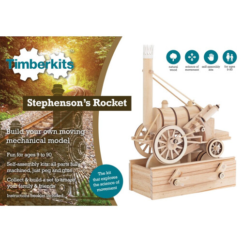 Timberkits Stephenson's Rocket Wooden Mechanical Model Kit on OnBuy