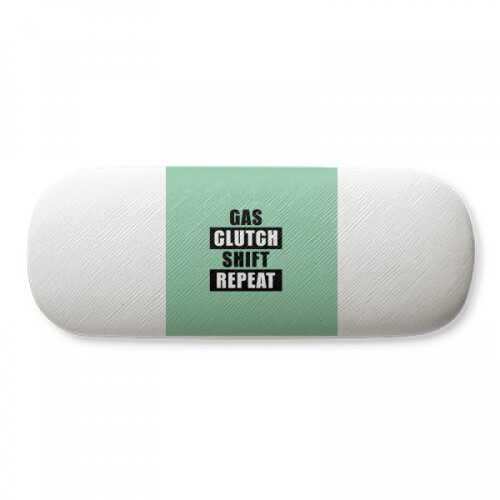 Gas Clutch Shift Repeat Art Deco Fashion Glasses Case Eyeglasses Hard Shell Storage Spectacle ...