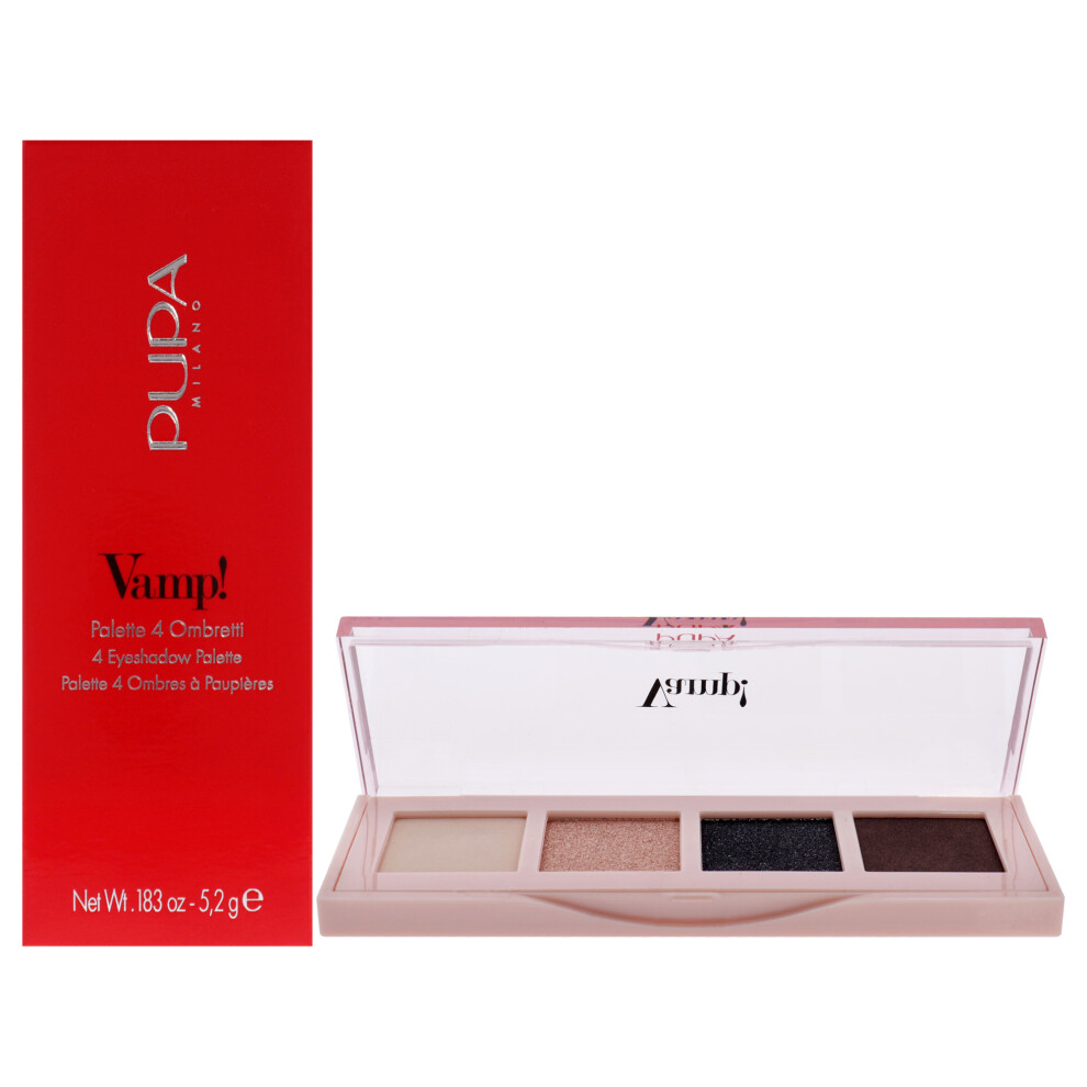 Vamp! 4 Paleta de sombra - 006 Deep Nude by pupa Milano para mulheres - 0,183 oz sombra on OnBuy