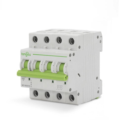 (20A) MCB Curve C Miniature Circuit Breaker 110V/220V/400V 50/60HZ 4 ...