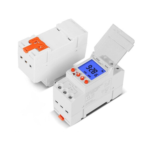 (30A) LCD Backlight Display TM928 Rail Timer 1 Second Min Interval 7 ...