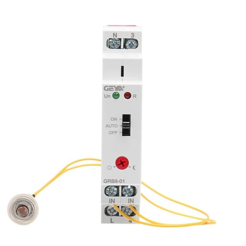Din Rail Twilight Switch Auto ON OFF Photoelectric Timer Light Sensor ...
