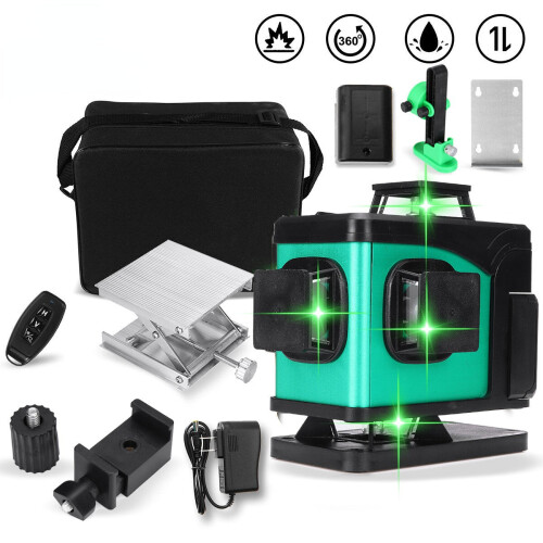 Laser Level 16 Lines 4D Self-Leveling 360 Horizontal And Vertical Cross ...