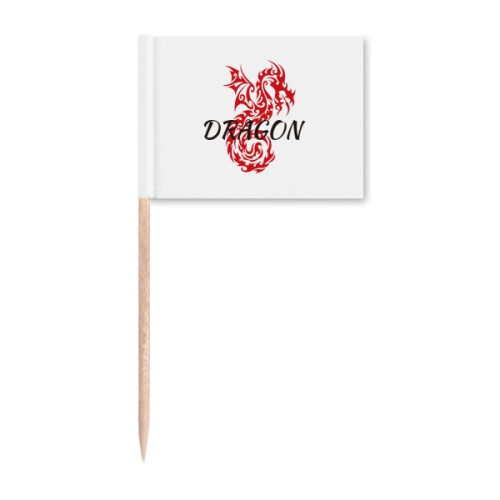 Animal Wings Myth Oriental Dragon Western Dragon Toothpick Flags Marker ...
