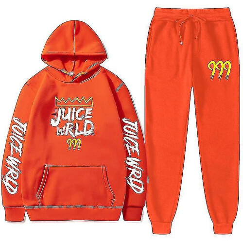 (XXXL, Orange) New Juice World Hoodie Suit Sweatshirt + Jogging Pants ...
