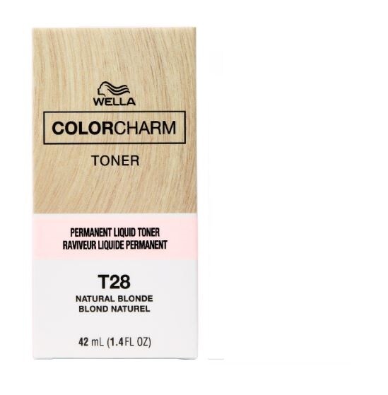 (T28 Natural Blonde) Wella Color Charm Permanent Liquid Hair Toner ...