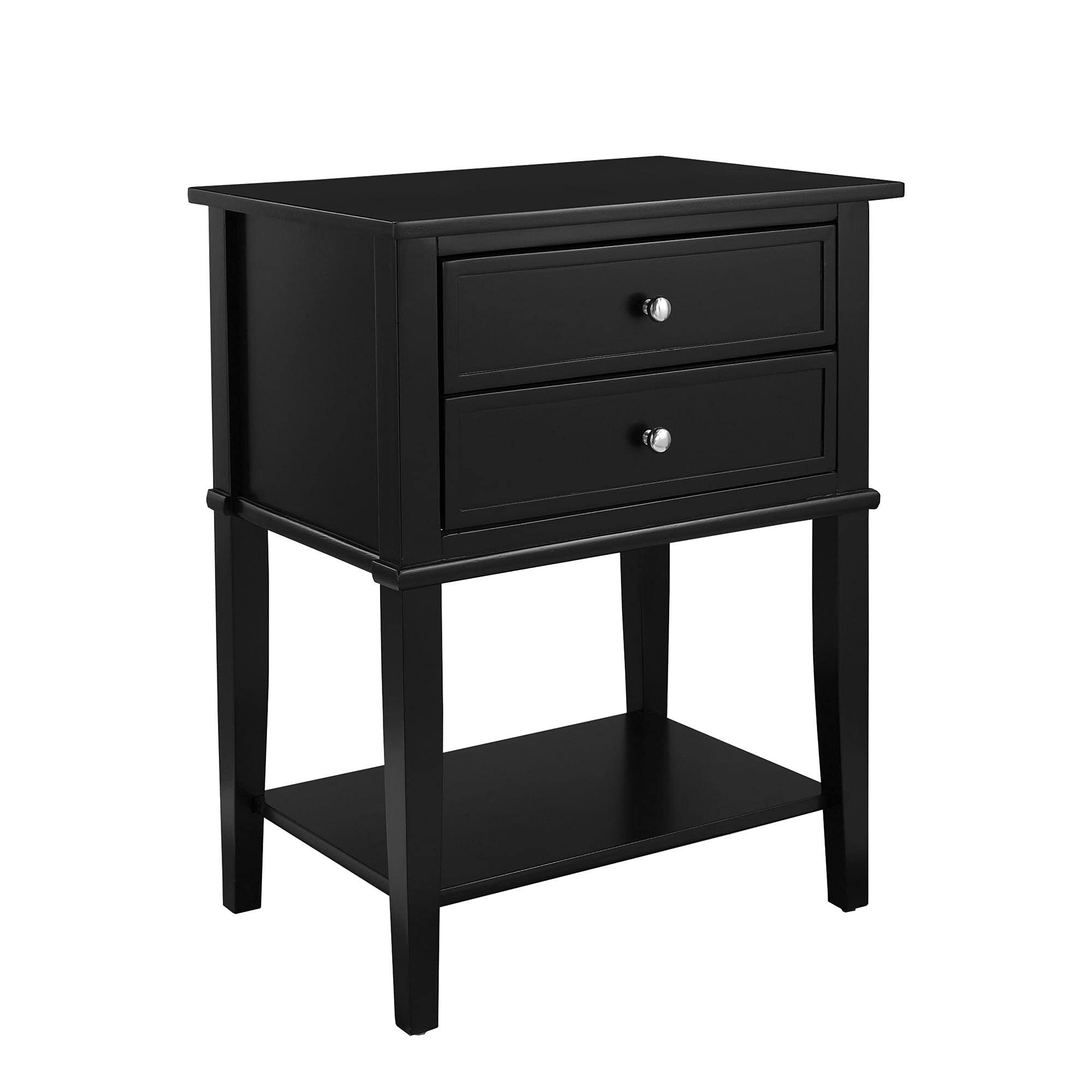 Ameriwood Home Franklin Accent Table 2 Drawers Black on OnBuy