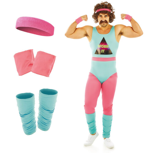 fun shack 80s Exercise Costumes for Men 80s Costumes for Men Workout on ...