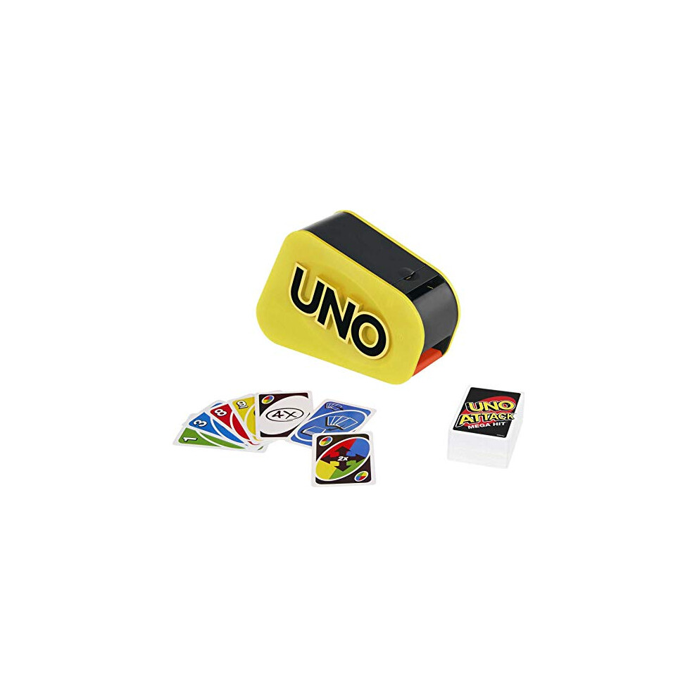 Mattel Games UNO Attack Mega Hit Card Game for Kids Adults and Family ...