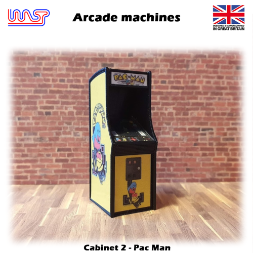 Arcade machine Pac Man 1:32 Track Side Scenery Pub Bar Game Retro WASP ...