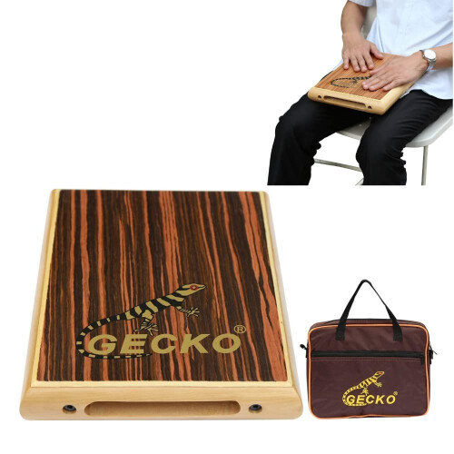 GECKO Travel Cajon Box Drum Wooden Percussion Box Musical Instrument C ...