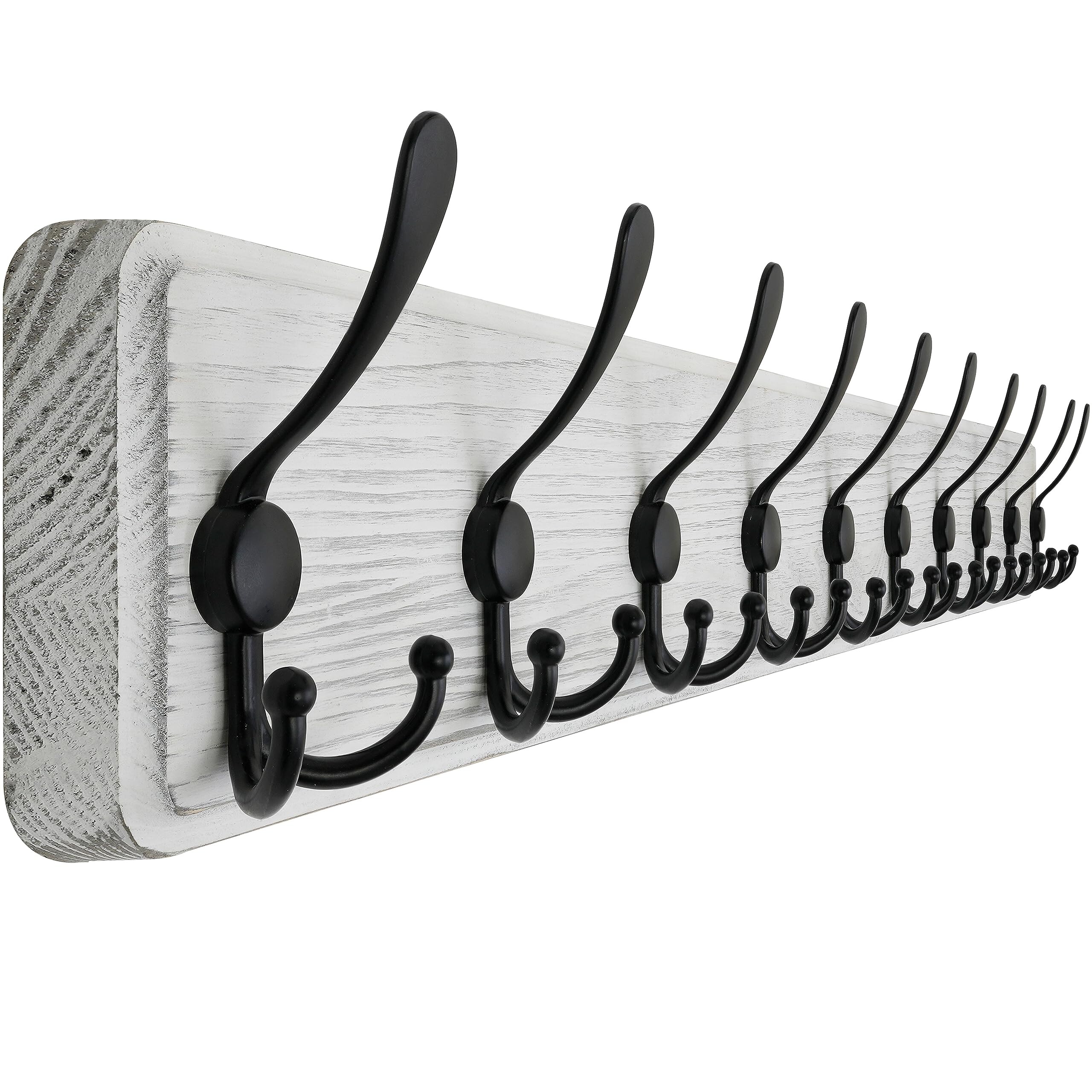 SKOLOO Rustic Large Wall Mounted Coat Rack: 38.3 ' ' Long Coat Rack fo ...