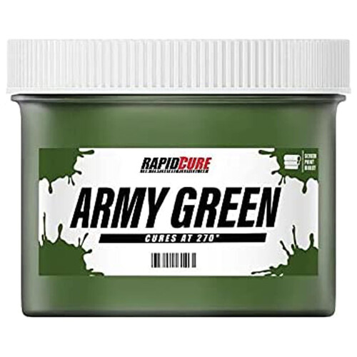 Rapid cure Army green Screen Printing Ink (gallon - 128oz) - Plastisol ...