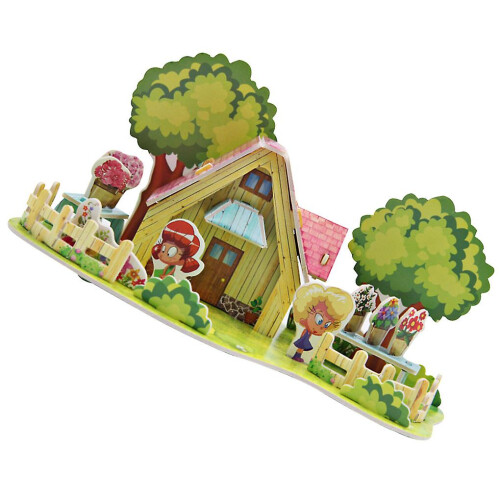 (No.01) 3d Paper Assembly House Model Children Diy Paper Building ...