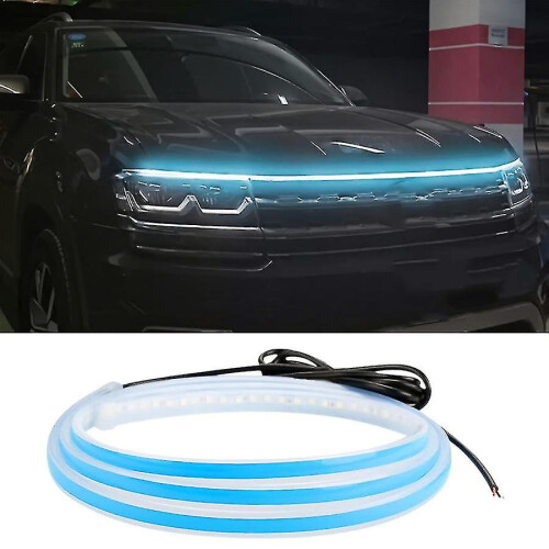 (150cm, Red) Led Daytime Running Light Strips Car Hood Lights Drl With ...