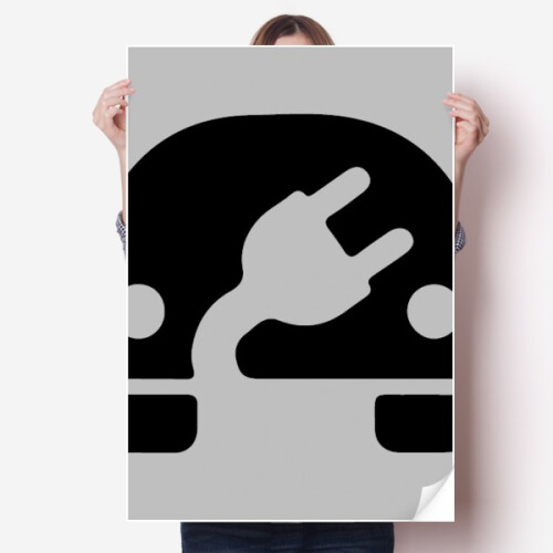 Plus Minus Sign Energy Vehicles Protect Environment Sticker Decoration ...