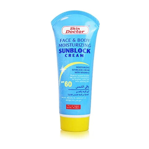 Skin Doctor Sunblock Cream for Face & Body Moisturizing SPF 60, 170g ...